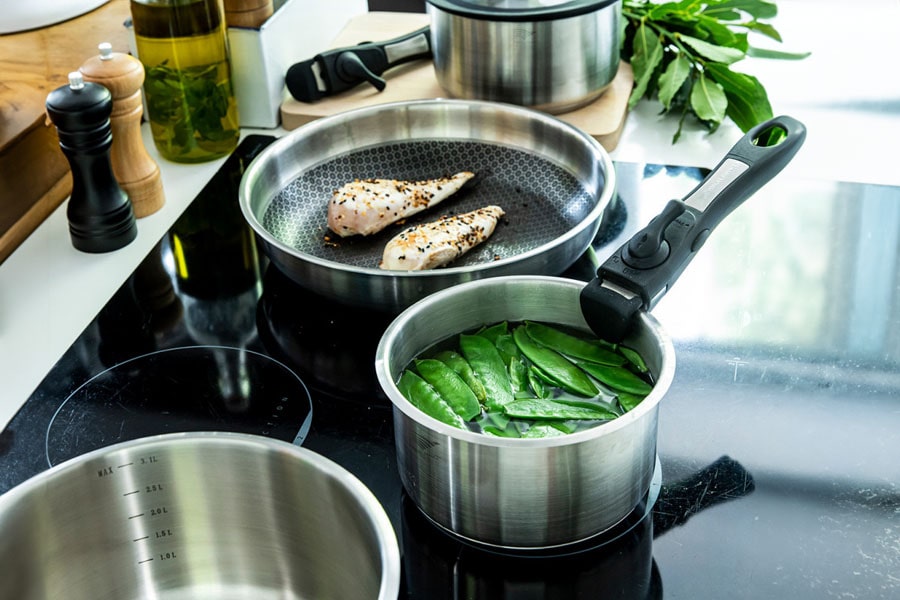 Casserole à induction sur le gaz | La cuisson de vos plats